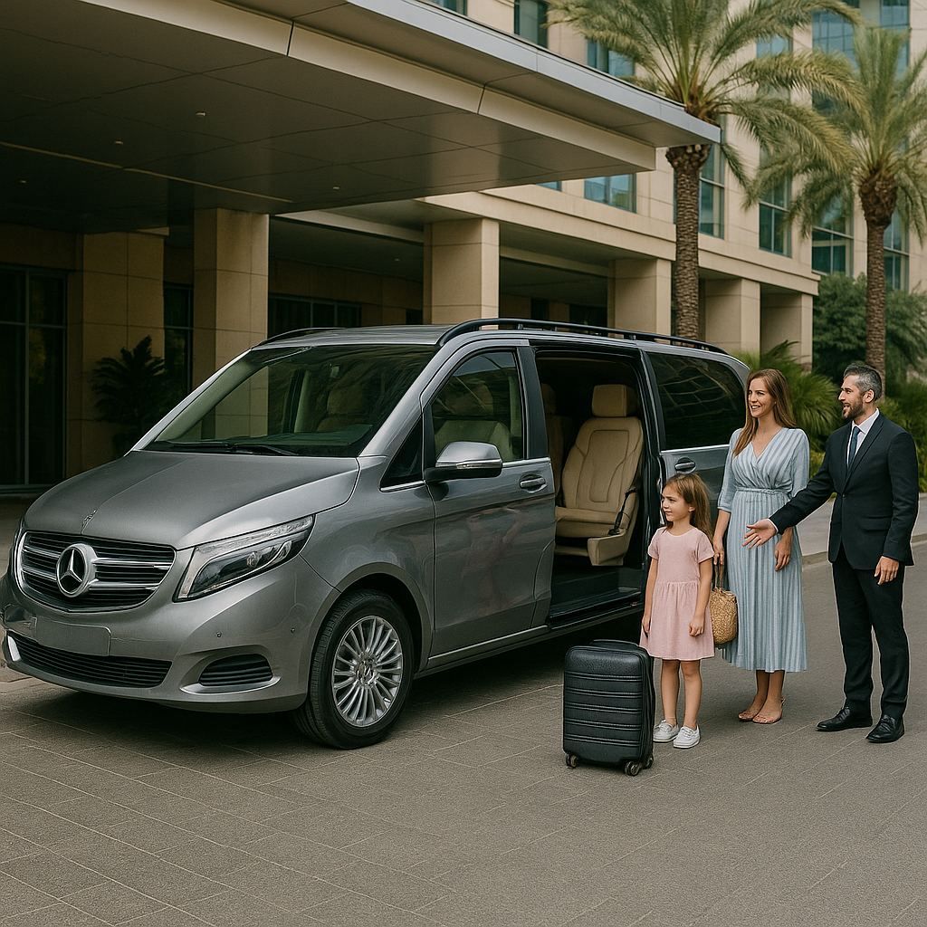 Hotel Transfers Dubai – Mercedes Sprinter & V-Class with Driver